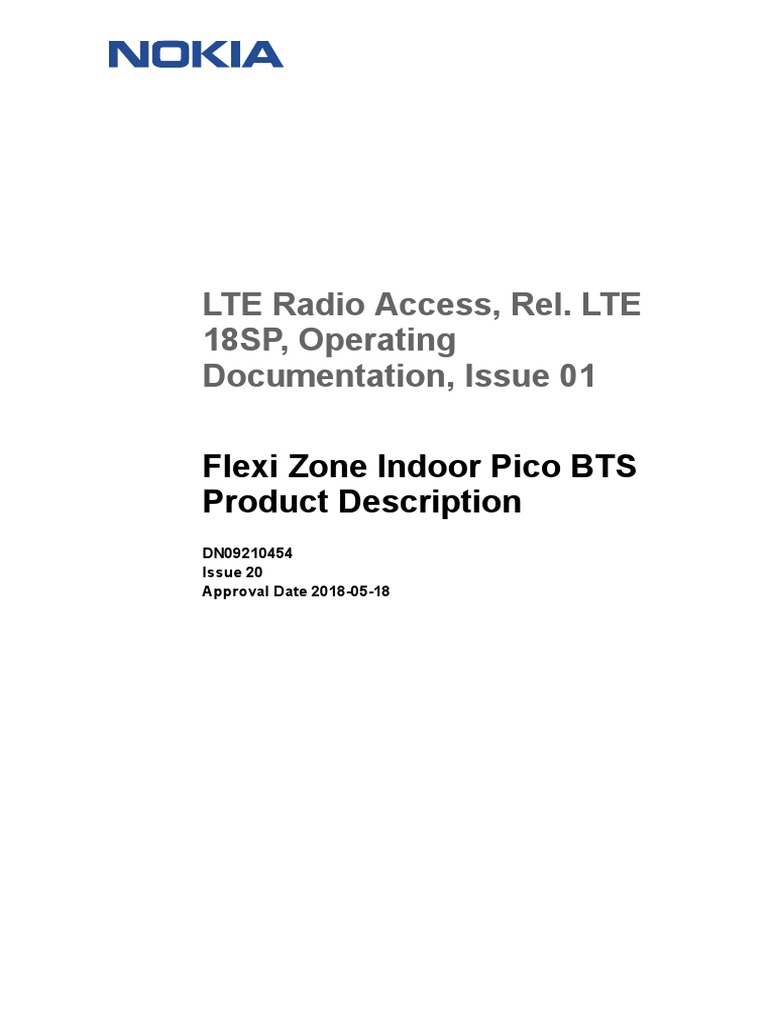 Nokia Flexi Zone Pico Product Description | PDF | Wi Fi | Computer ...