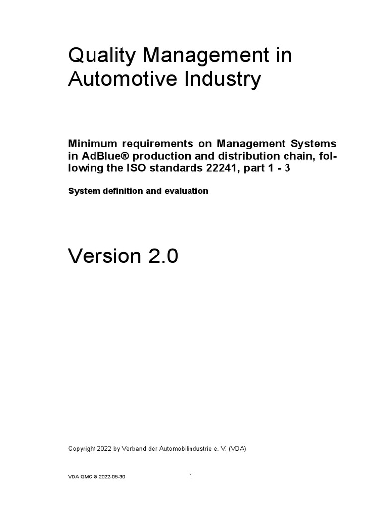AdBlue - Audit-Requirements V2.0 | PDF | Audit | License