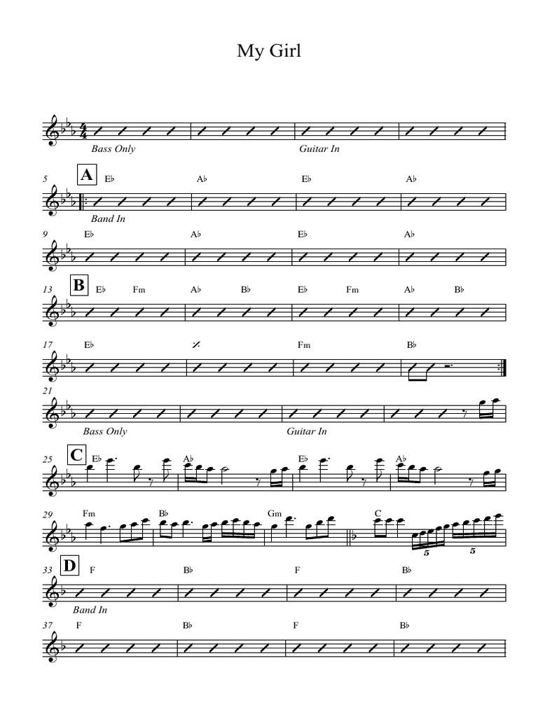 My Girl - Full Score | PDF