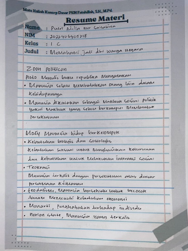 Resume Materi | PDF