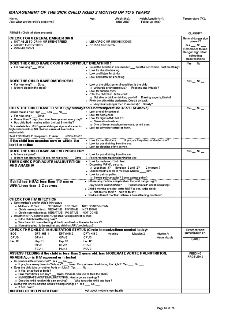 Imci Booklet For CHN Pages 64 71 Pages 1,8 | PDF | Breastfeeding | Malnutrition