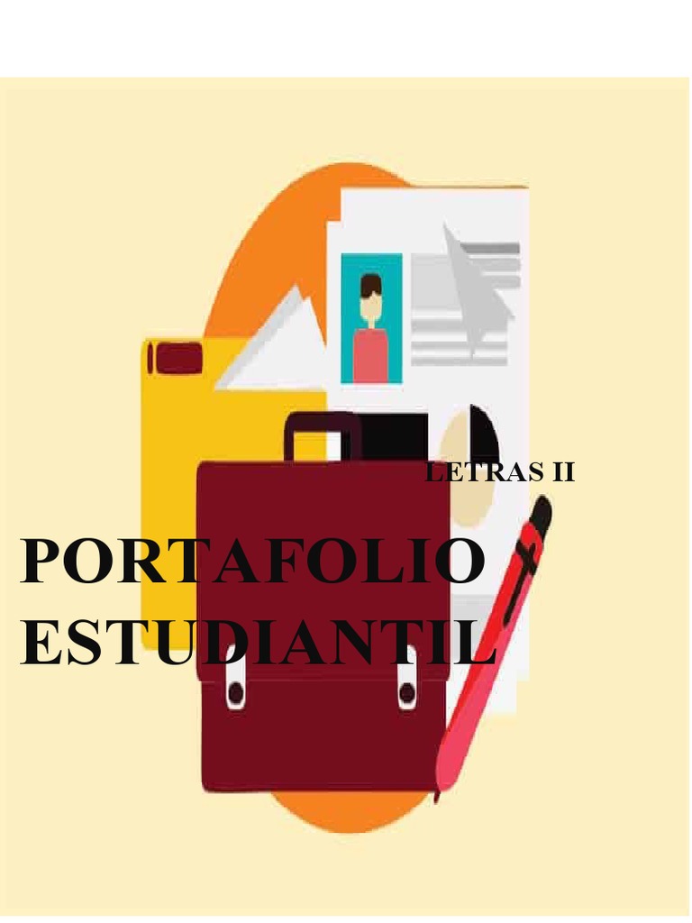 Portafolio Estudiantil: Letras Ii | PDF | Dibujo | Habilidades de estudio