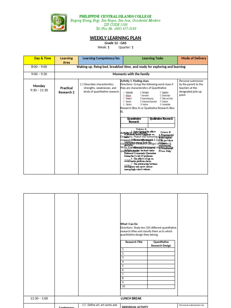 Sample WLP | PDF | Literacy | Information