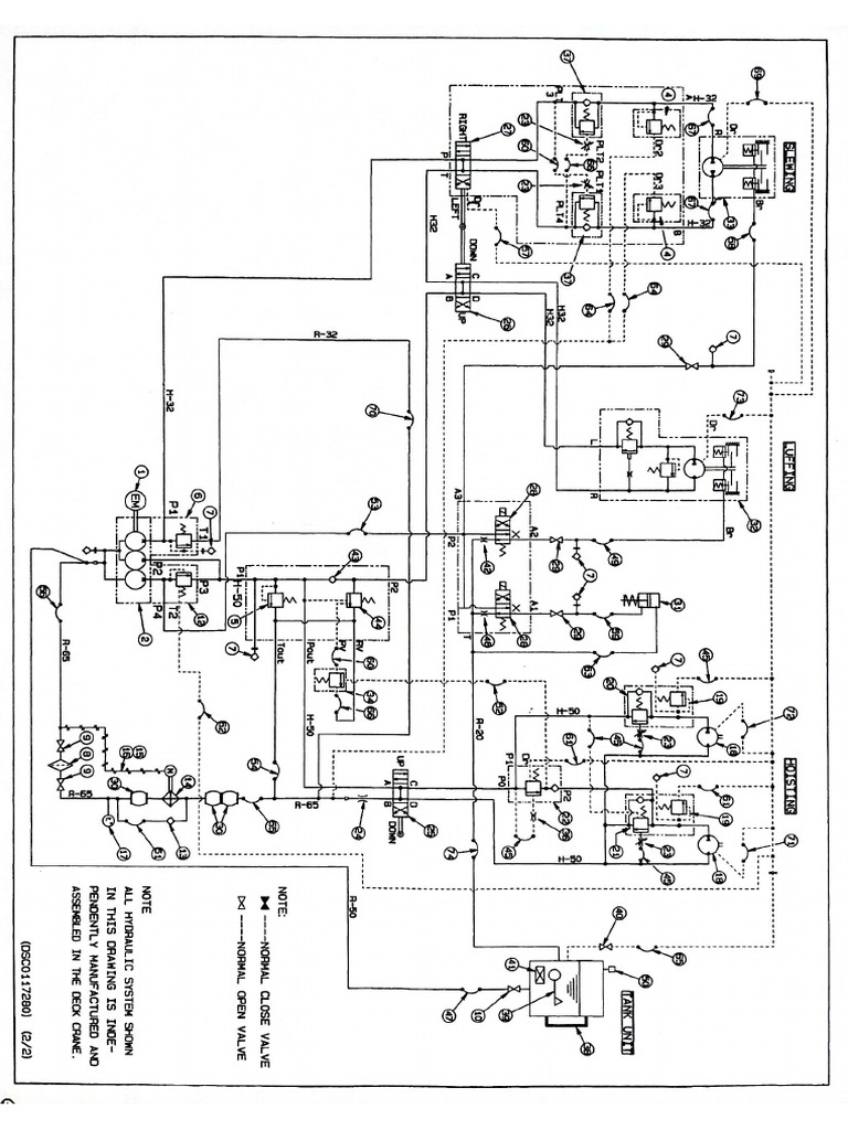 Hyd Diagram Crane Mitsubishi | PDF