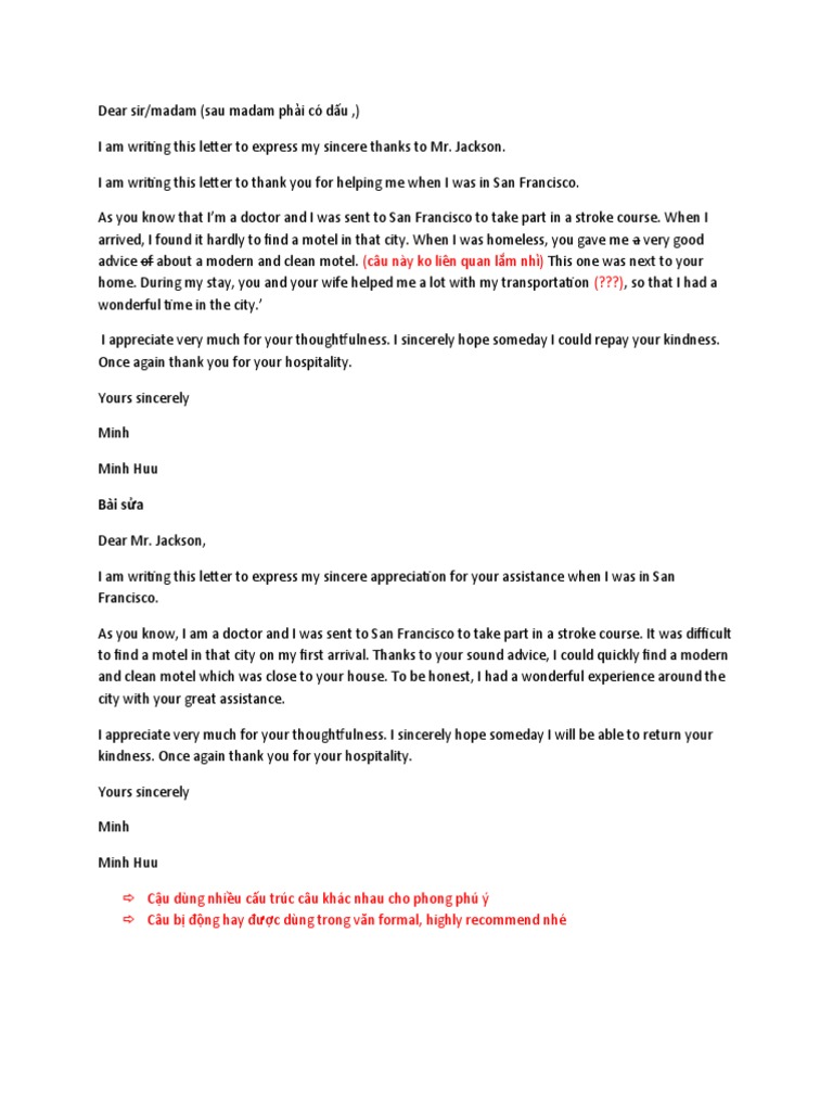 Write A Thank You Letter | PDF