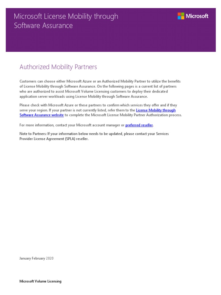Authorized Mobility Partners | PDF | Microsoft | Cloud Computing