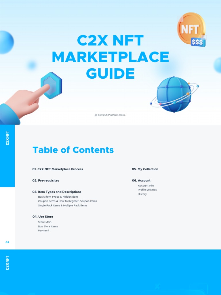 C2X NFT Marketplace Guide en | PDF | Credit Card | Password