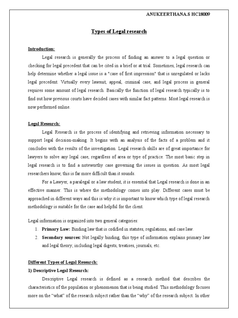 Legal Research Methods Guide | PDF | Qualitative Research | Survey ...