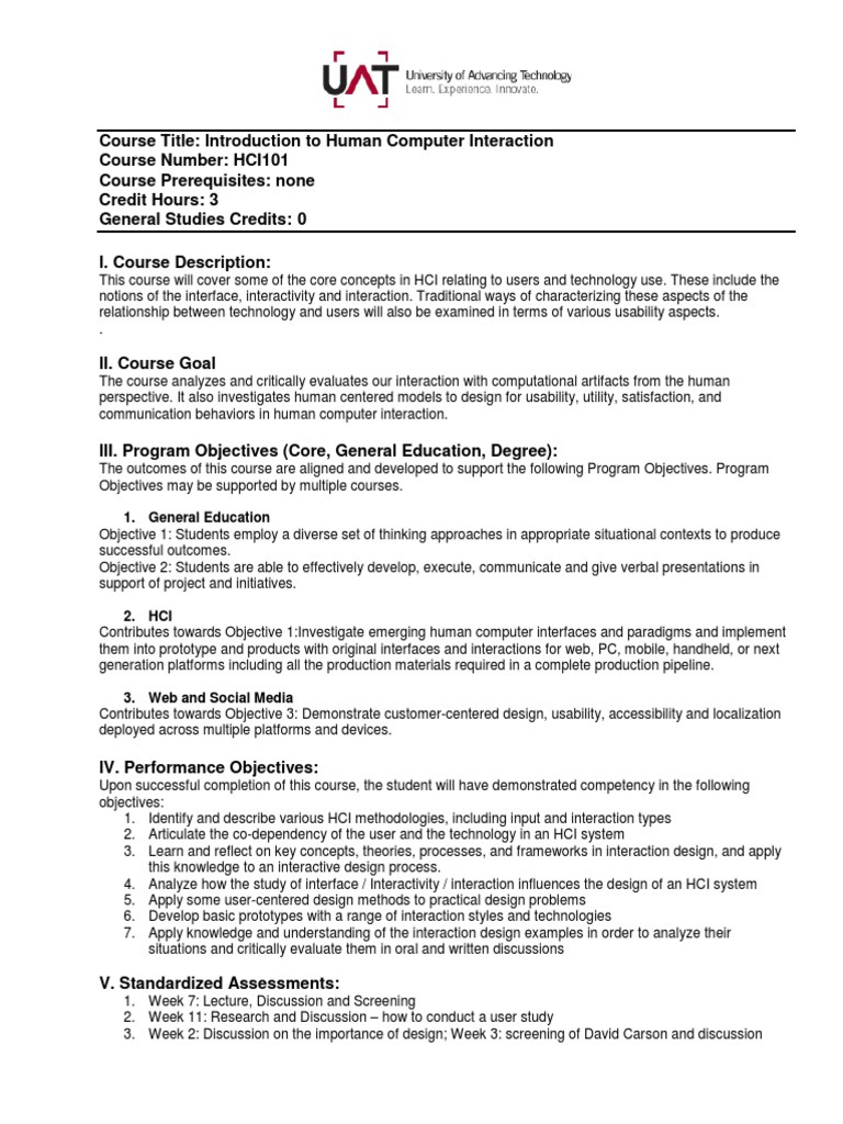 HCI101 New | PDF | Human–Computer Interaction | Usability