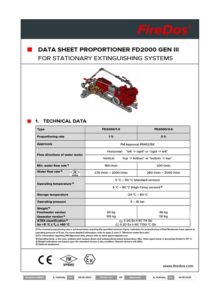 FD2000 - GEN III Rev5 FM | PDF | Valve | Materials