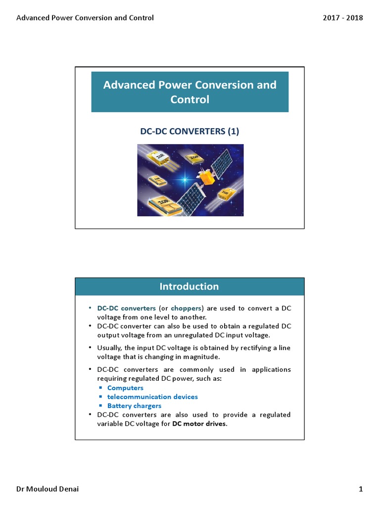 DC-DC Converters | PDF | Inductor | Direct Current