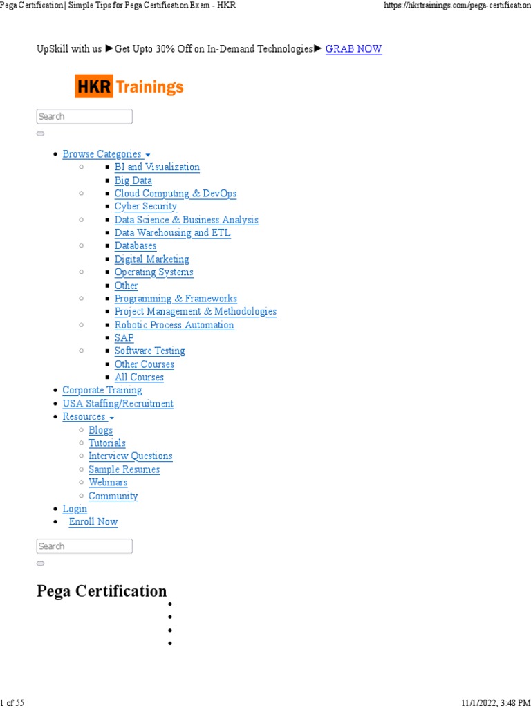 Pega Certification Overview and Benefits | PDF | Test (Assessment ...