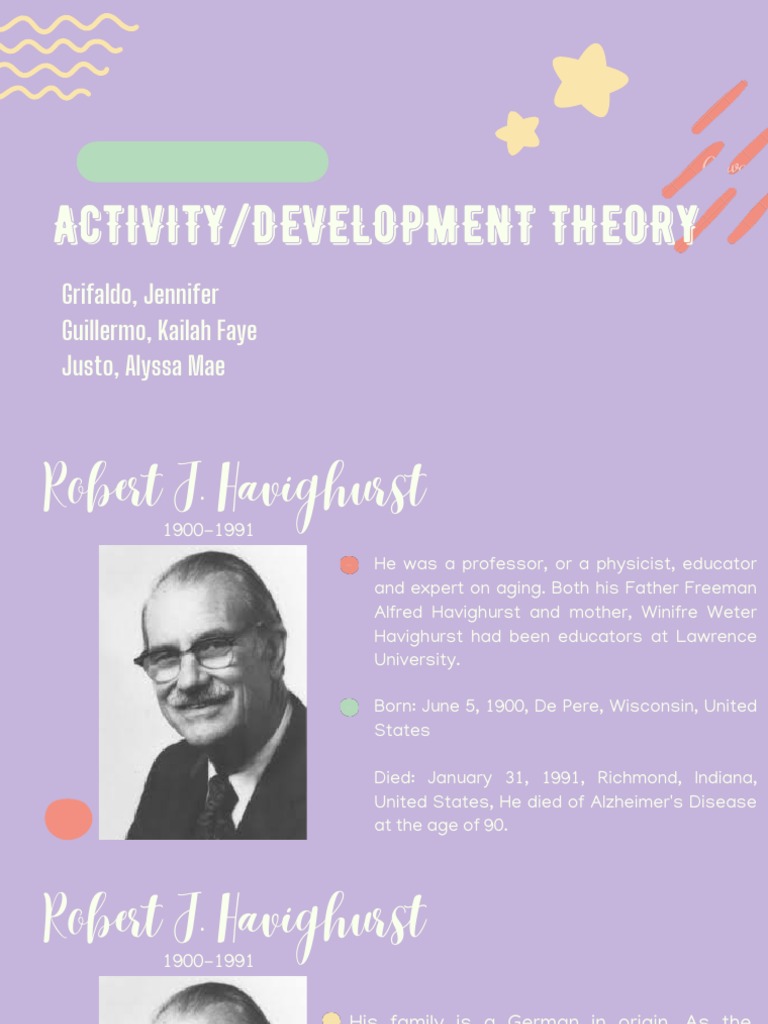 Activity or Developmental Task Theory | PDF | Ageing | Old Age