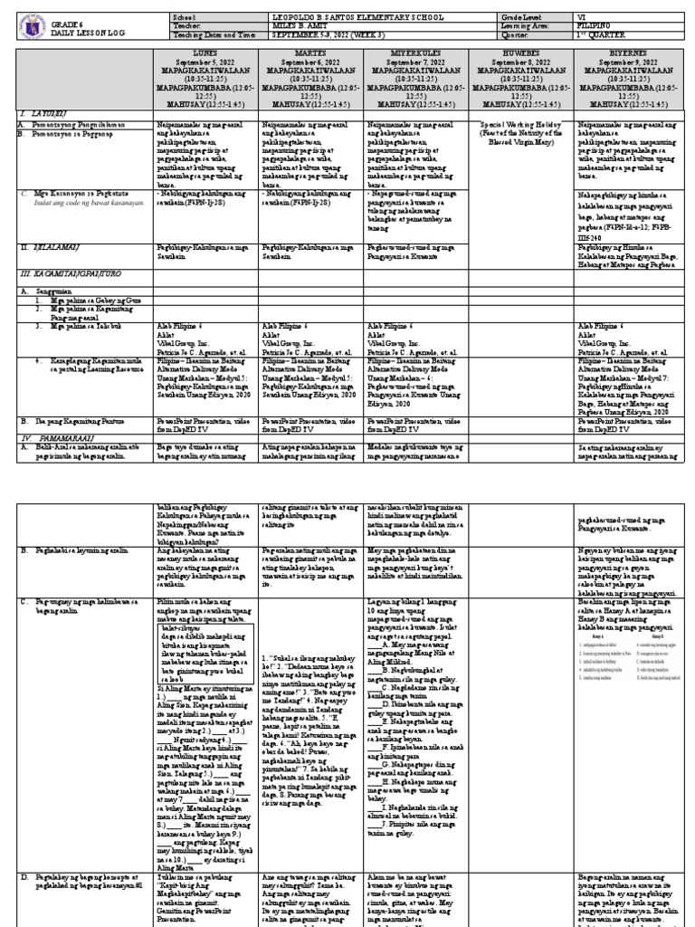 Wk3 DLL FIlipino6 | PDF