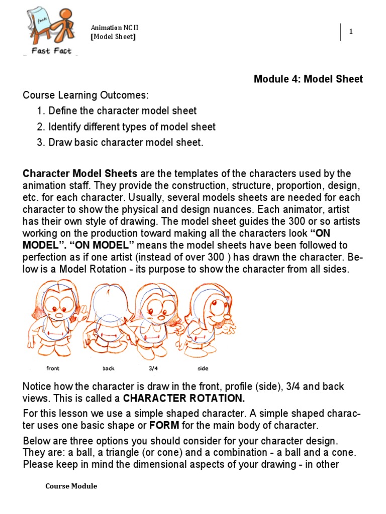 Week 004 Model Sheet | PDF | Animation | Design Week 004 Model Sheet | PDF | Animation | Design