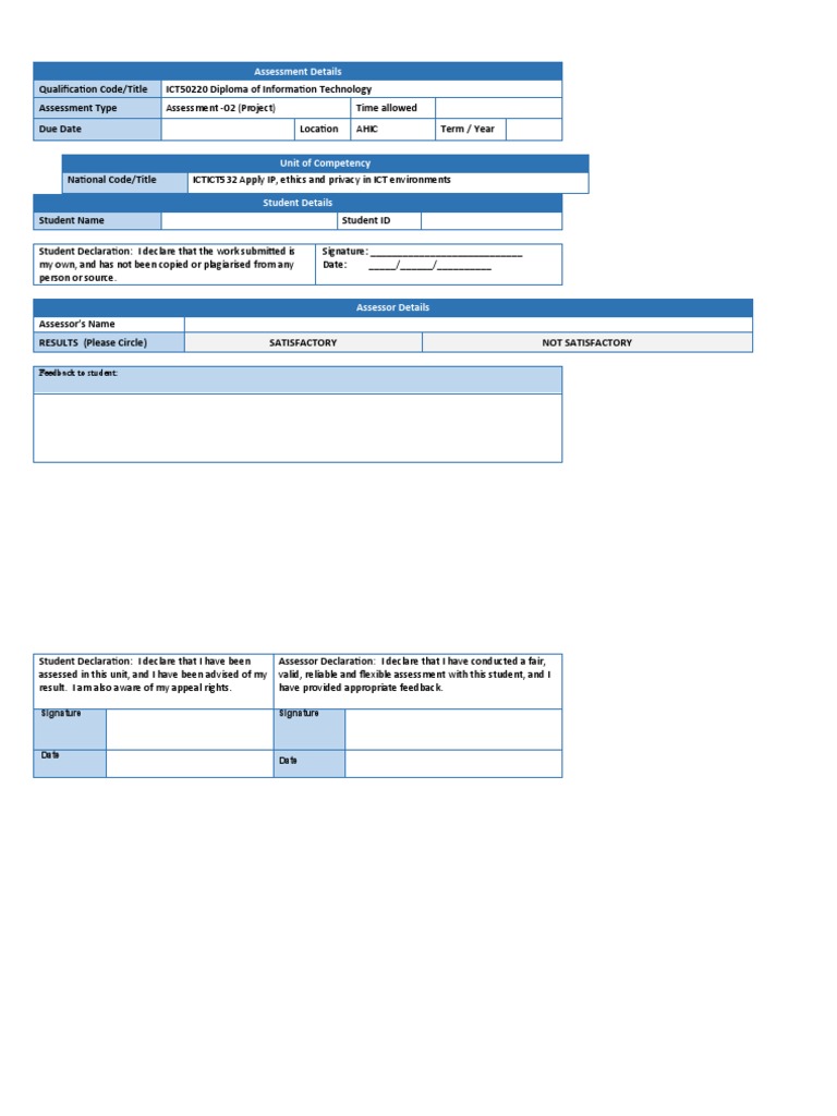 Assessment 2 ICTICT532 | PDF | Intellectual Property | Privacy