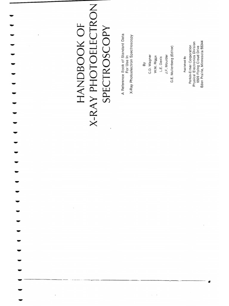 Handbook of XPS - A Reference Book of Standard Spectra | PDF