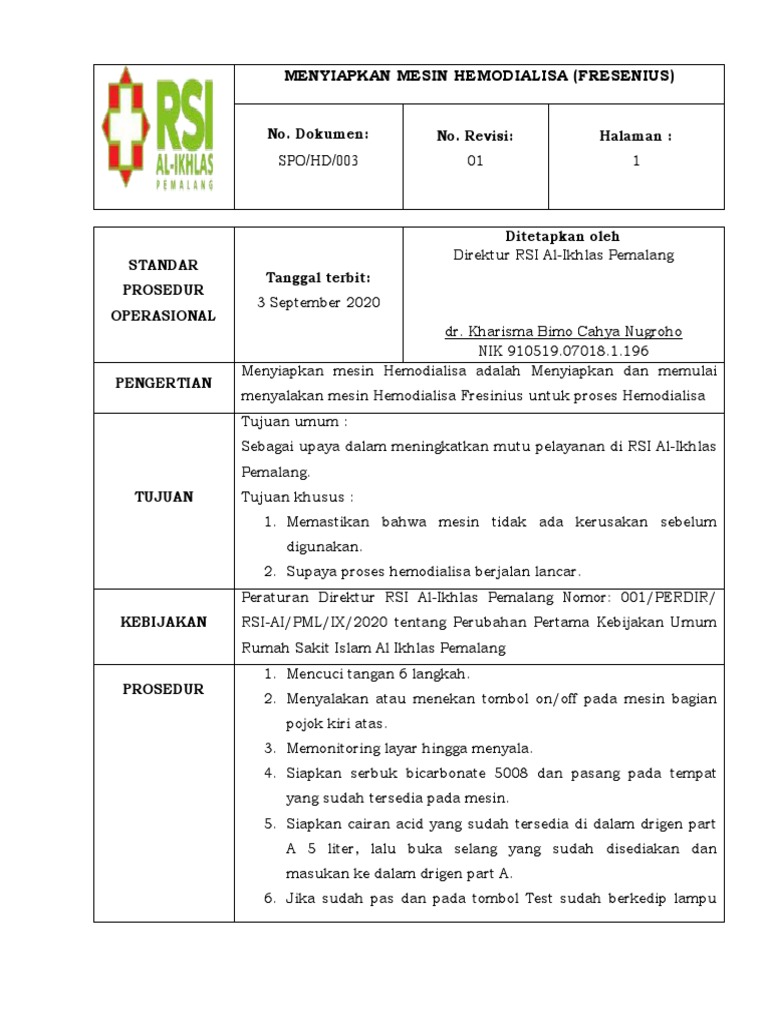 003 Spo Persiapan Mesin HD | PDF | Sains & Matematika | Teknologi & Rekayasa