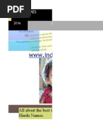 Sunama Sarit Ten Thousand Sanskrit Names | PDF | Grammatical Gender | Sanskrit