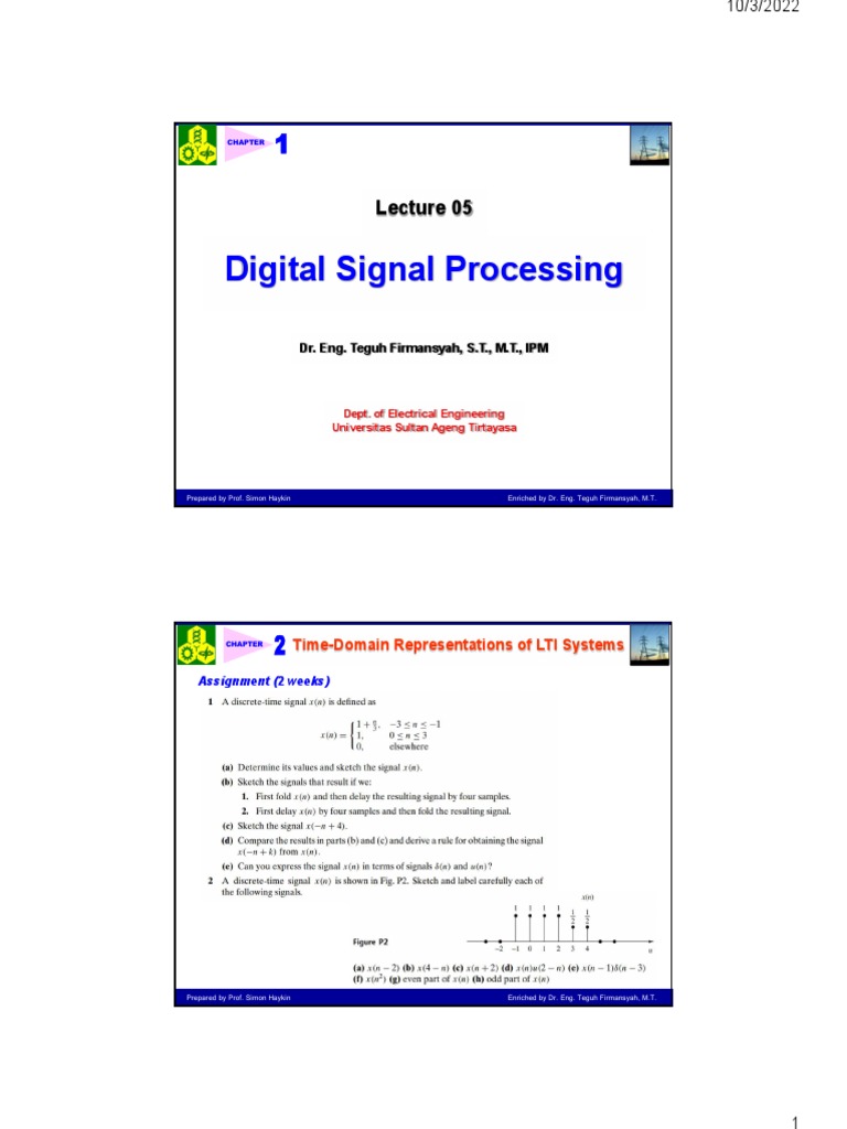HO Kuliah 05 Pengolahan Sinyal - 2 | PDF | Computers