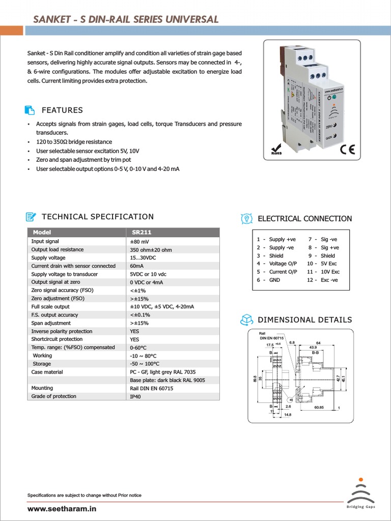 Sanket Din Rail Series New | PDF | Electrical Equipment | Equipment