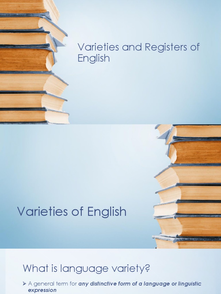 Varieties and Registers of English | Download Free PDF | English ...