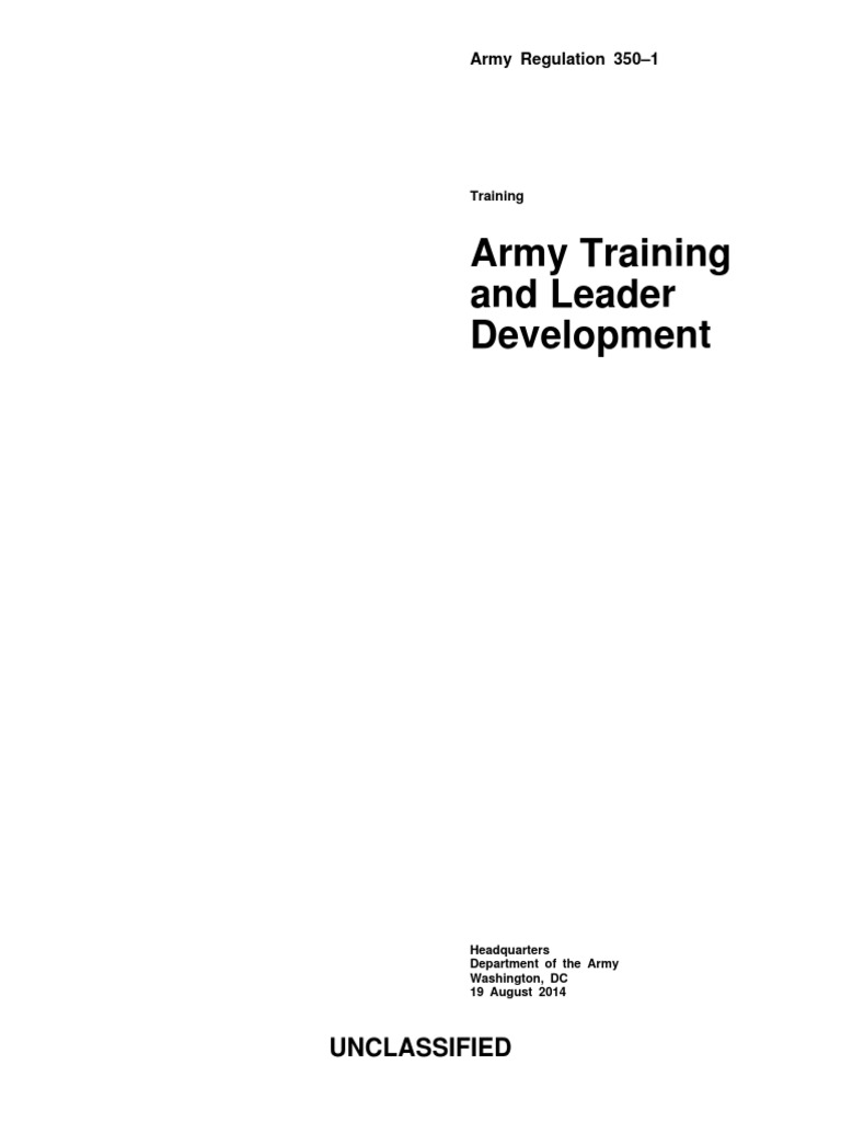 Army Training & Leadership Guide | PDF | Military Science | Military