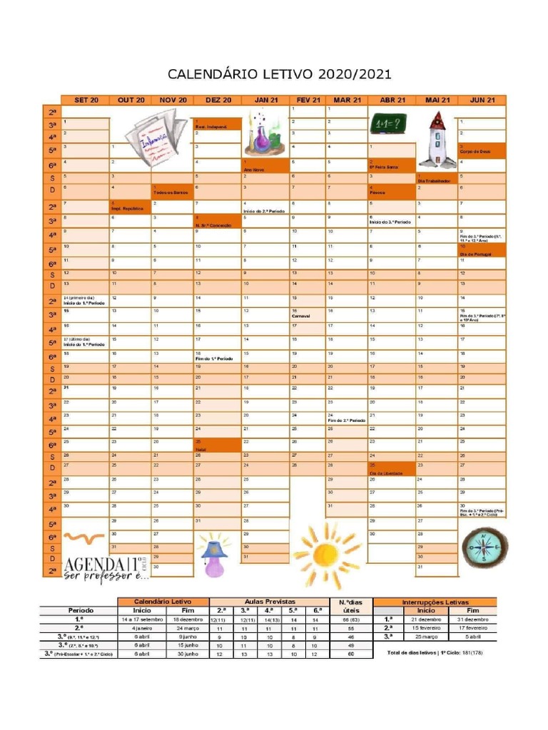 Calendario Do Ano Letivo | PDF