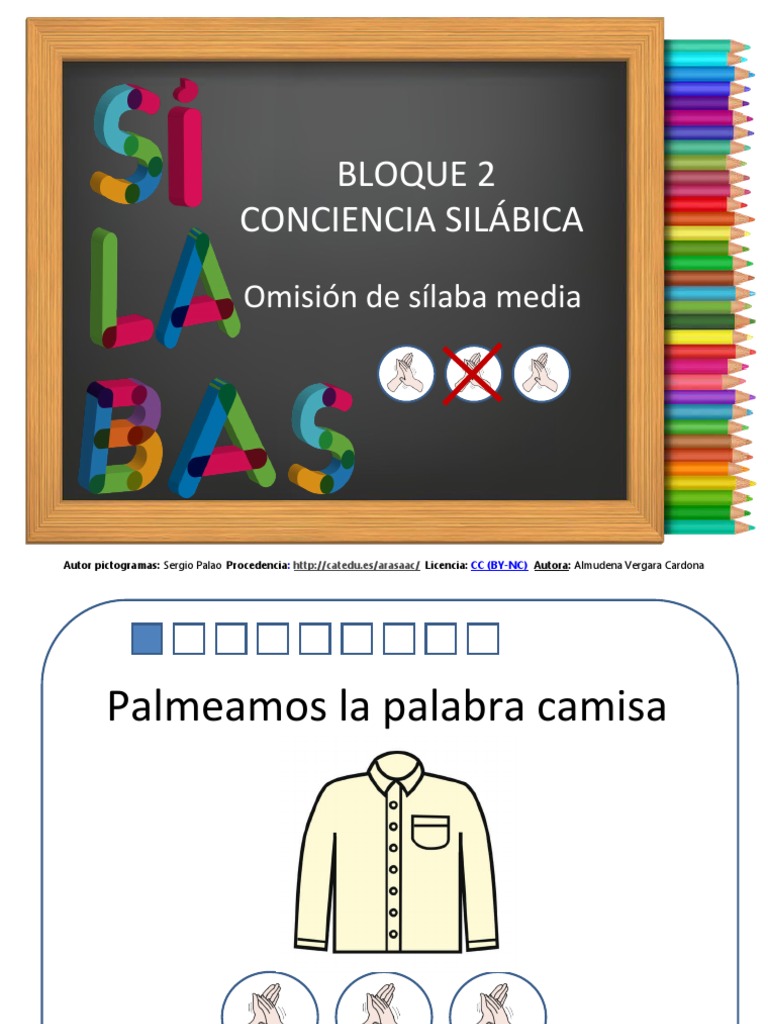 Conciencia Silabica Omision Silaba Media | PDF | Lingüística | Fonología