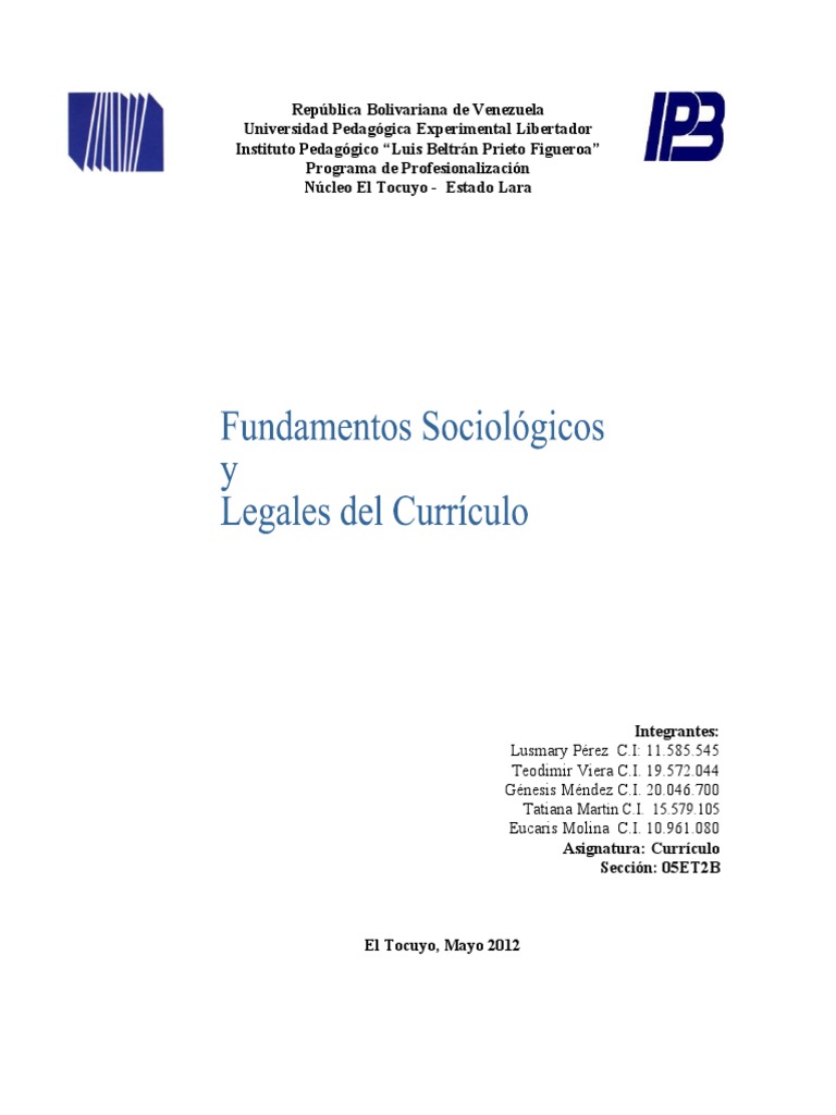 Análisis del Currículo Venezolano | PDF | Plan de estudios | Sociedad