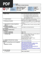 Lesson Plan in English 3 Reading Class (GLR) | PDF