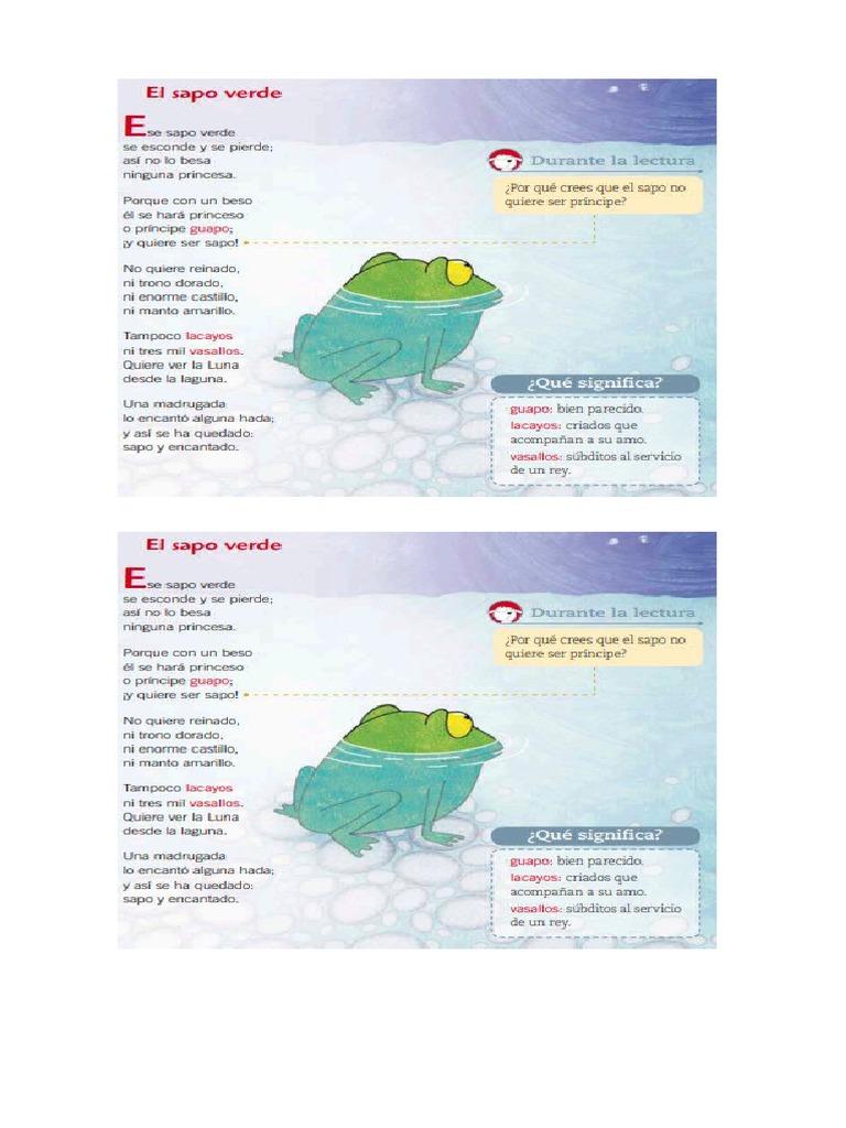 El Sapo Verde Pdf