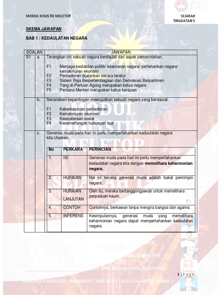 Skema Jawapan Modul Kbat | PDF