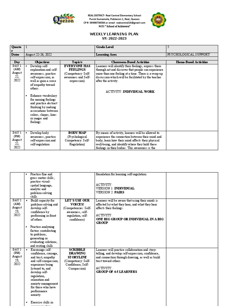 WLP Week 1 | PDF | Self | Learning