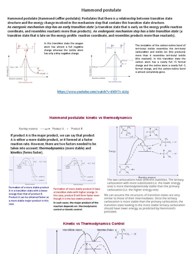 Kinetic vs Thermodynamic Control Explained | PDF | Product (Chemistry ...