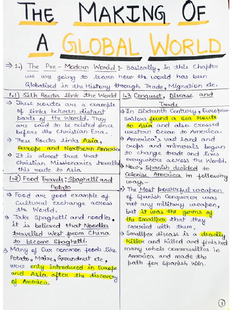 The Making of Global World | PDF