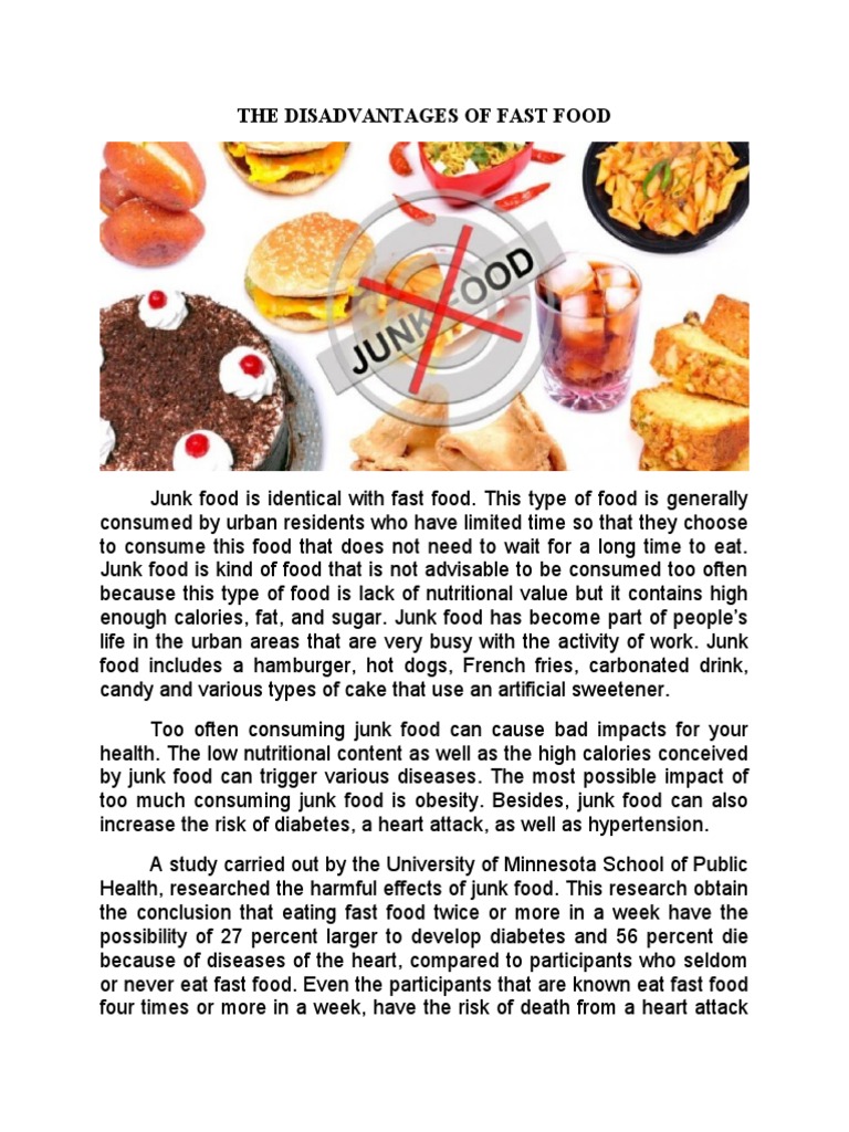Fast Food Health Risks and Impacts | PDF | Foods | Junk Food