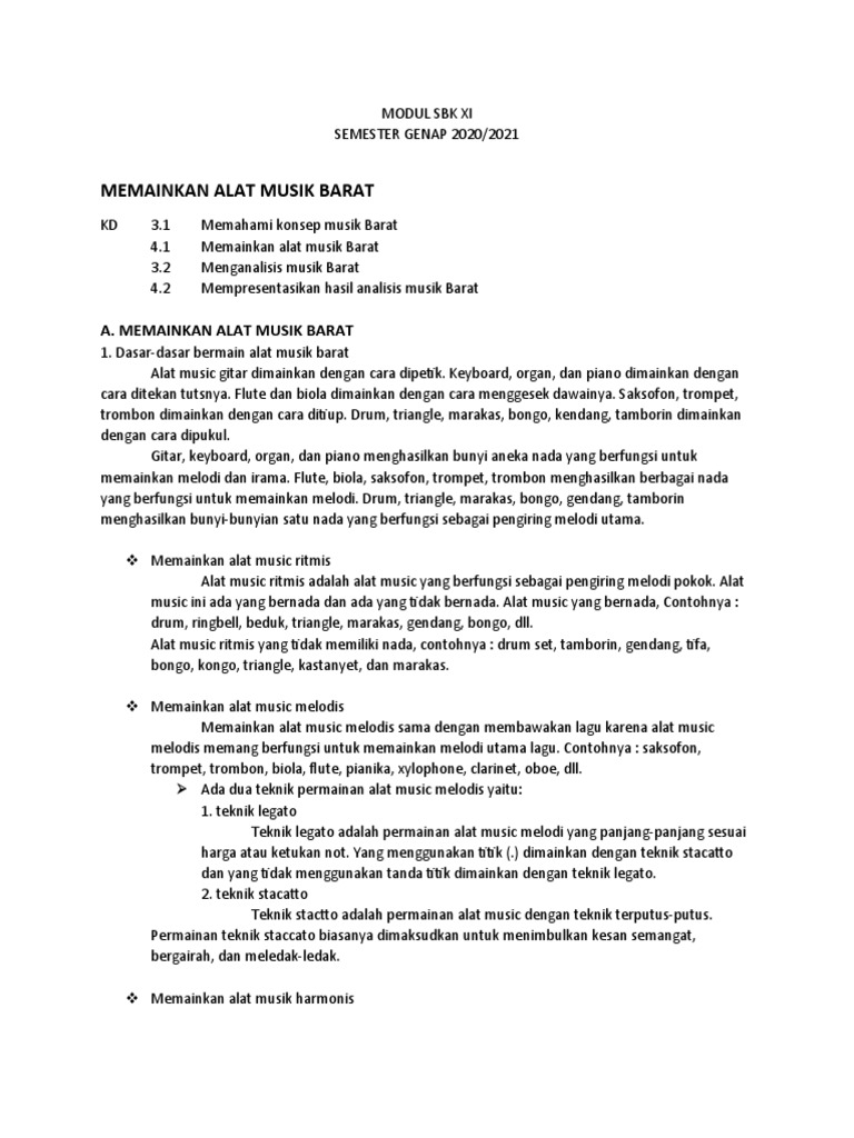 MODUL 2 SBK XI Genap | PDF