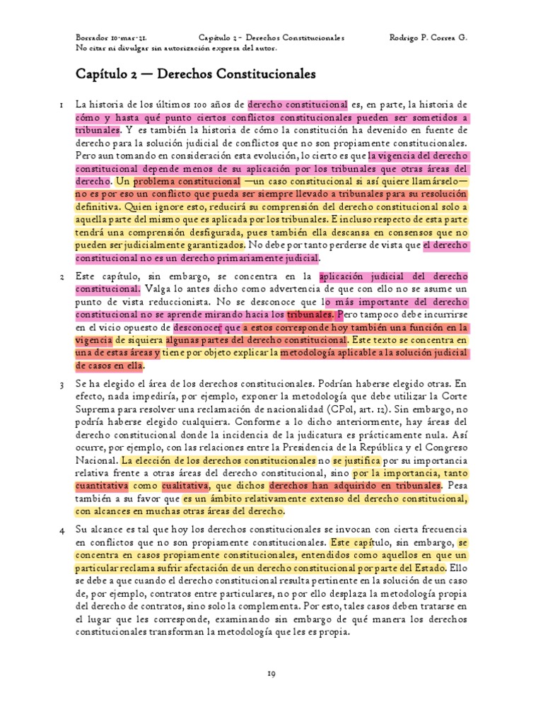 Aplicación Judicial de Derechos Constitucionales | PDF | Derecho Constitucional | Derechos