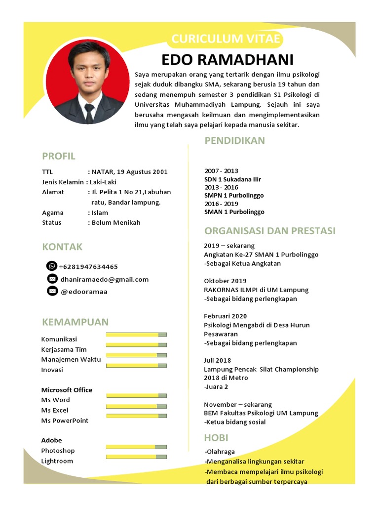 CV - Edo Ramadhani | PDF