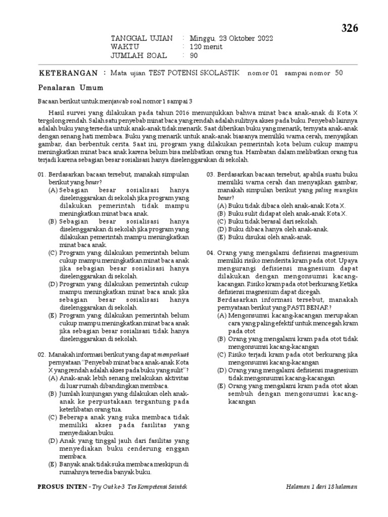 TO3 KD 326 (23 OKT) SAINTEK | PDF