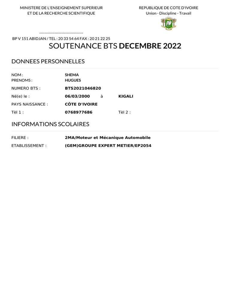 Imprimer Fiche | PDF