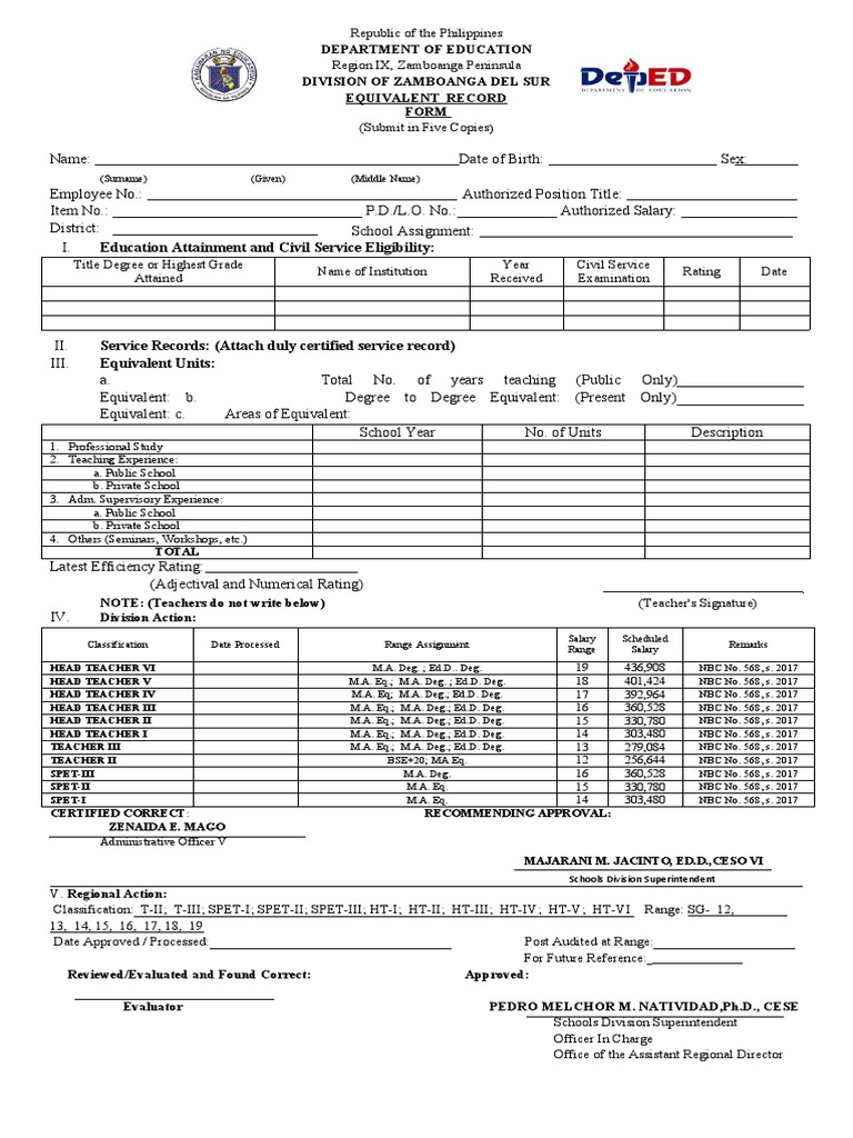 ERF Form New 2021 | PDF