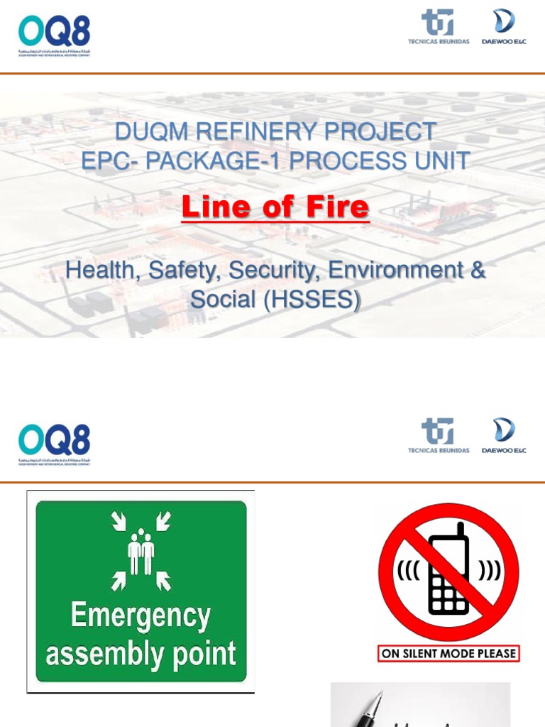 Line of Fire Training Slides | PDF | Hazards | Personal Protective ...