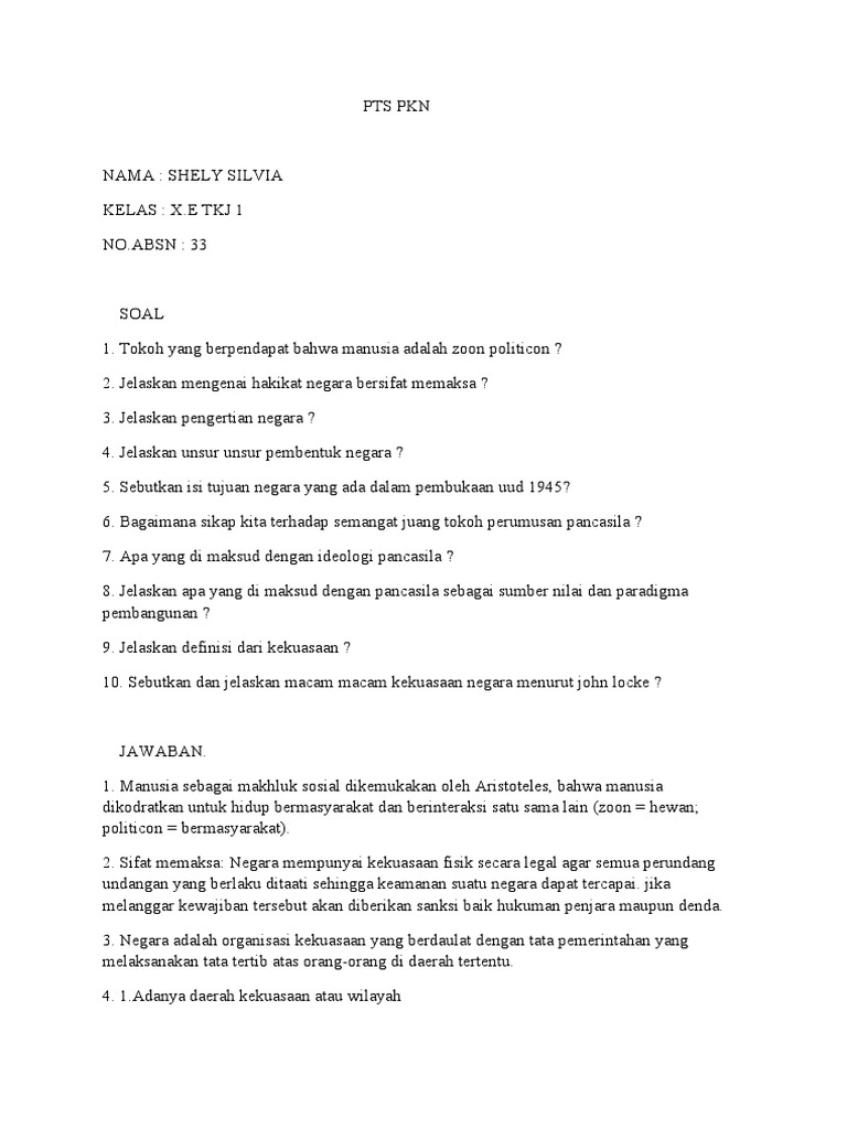 PTS PKN Shely Ii | PDF