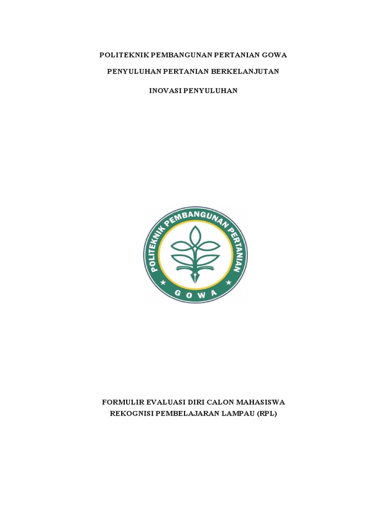 10 FORM - Evaluasi - Diri - Inovasi - Penyuluhan - 2021 - 08 - 11 - 07 - 46 - 36 - 059 | PDF