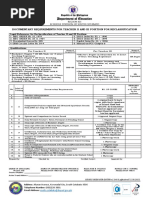 DepED Checklist For T2 and T3 | PDF | Master's Degree