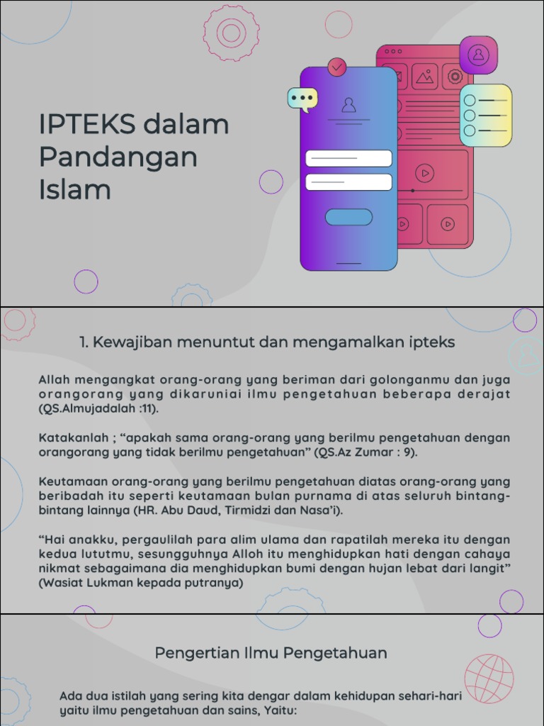 TM 10 IPTEKS Dalam Pandangan Islam | PDF