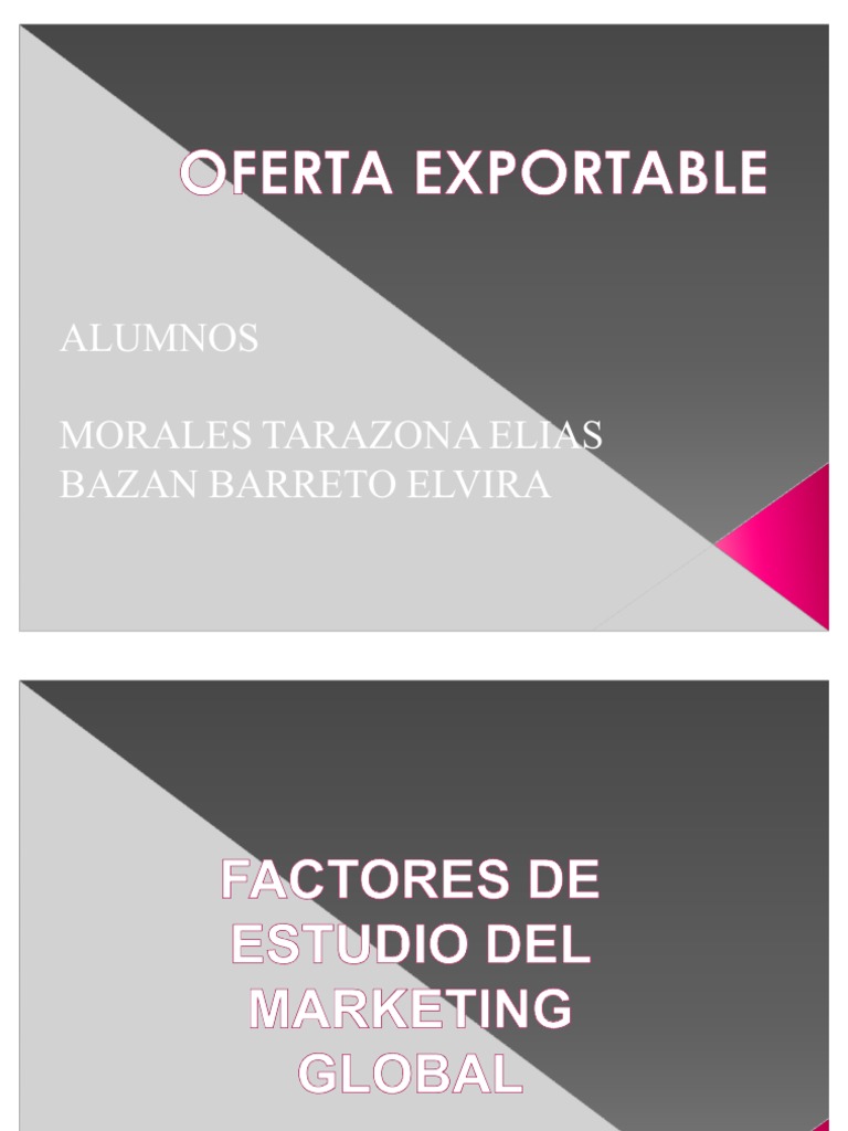 Oferta Exportable | PDF