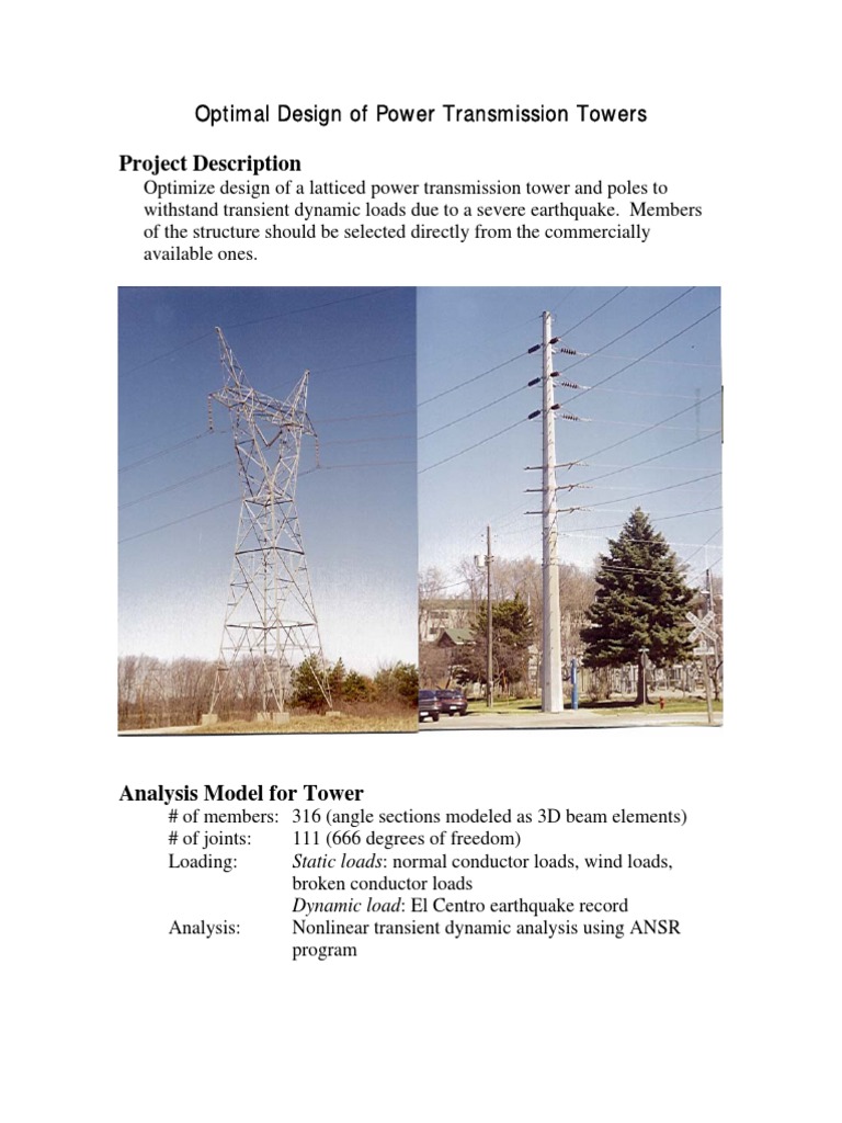 Transmission Tower(Optimal Design)